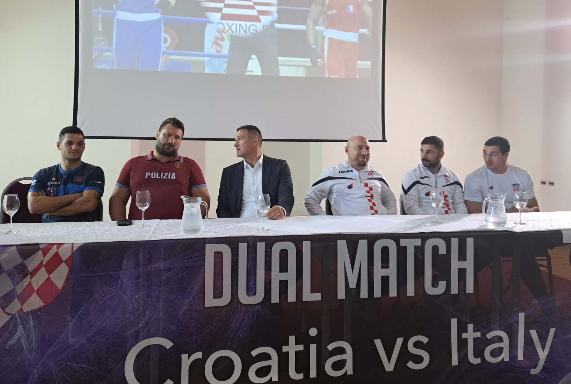 VODSTVA HRVATSKE I ITALIJE UOČI VELIKOG MEČA U SOLINU (subota 22. X ...